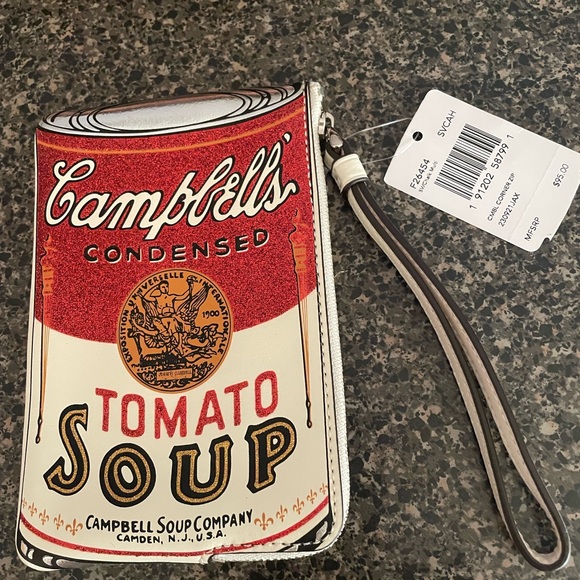 Coach | Accessories | Coach Campbells Tomato Soup Wristlet Red And ...